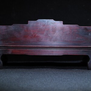 Chinese Antique Rosewood Arhat Bed Statue, Pure Hand Carved, Inlaid ...