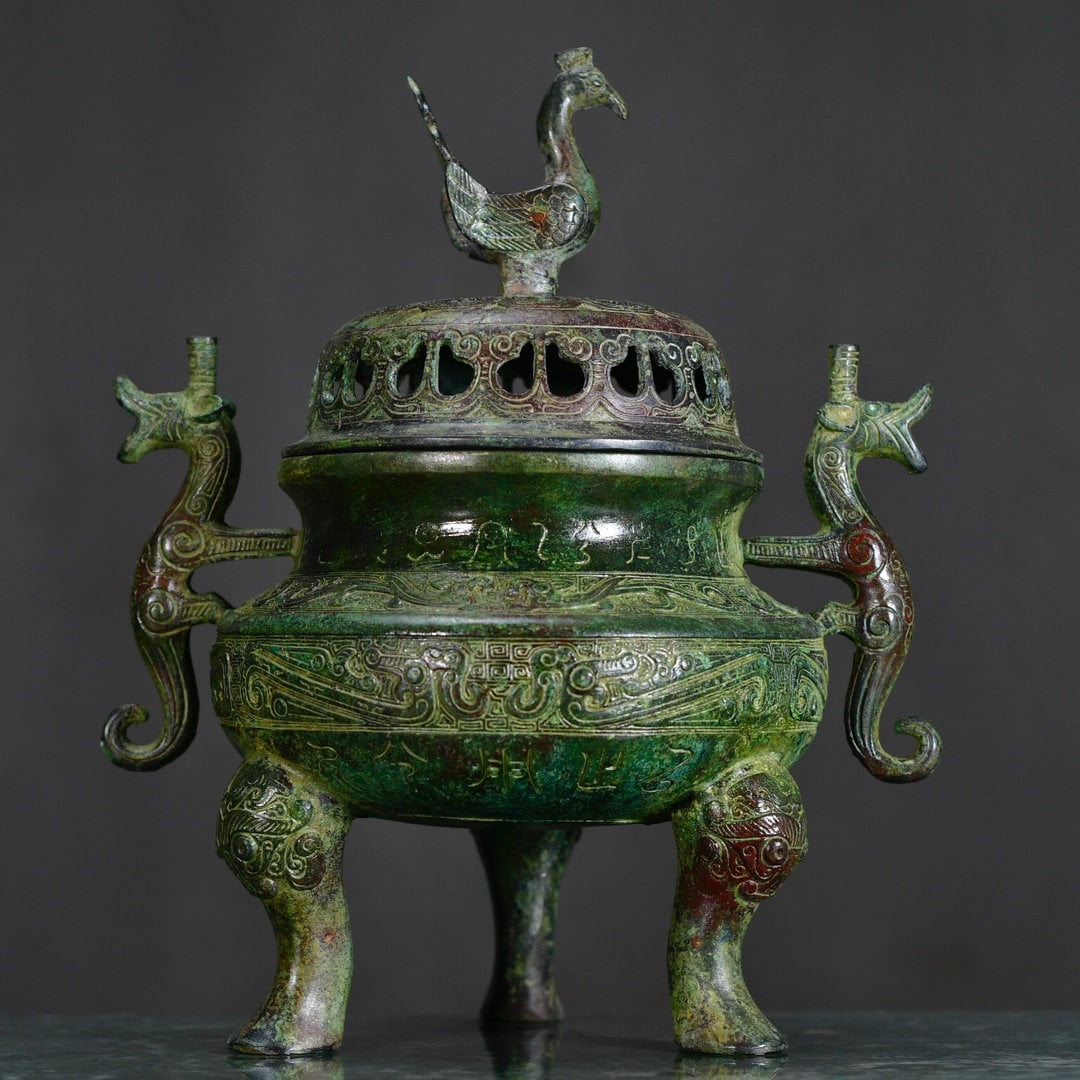Chinese Pure Hand-carved Han Dynasty Bronze Standing Bird - Etsy