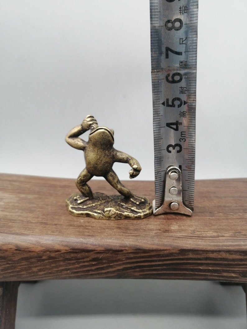 Art & Collectibles Chinese antique handmade pure copper frog quack ...