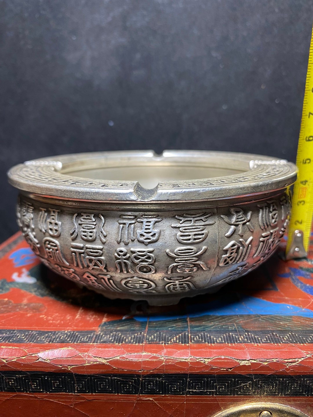 China's Pure Hand-carved Baifu Golden Toad Ashtray - Etsy