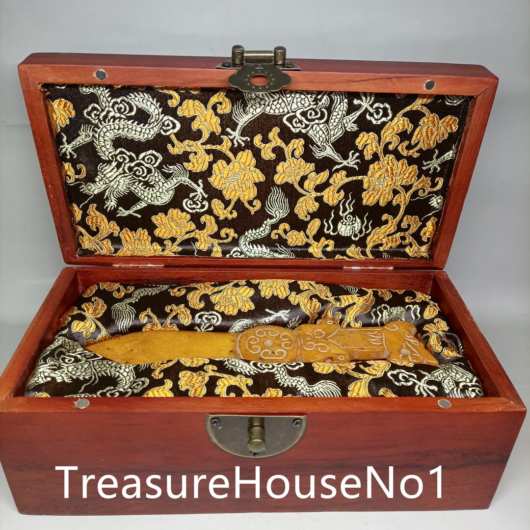 Chinese Antique Qing Dynasty Jade Rare Weapon Sword Statue - Etsy