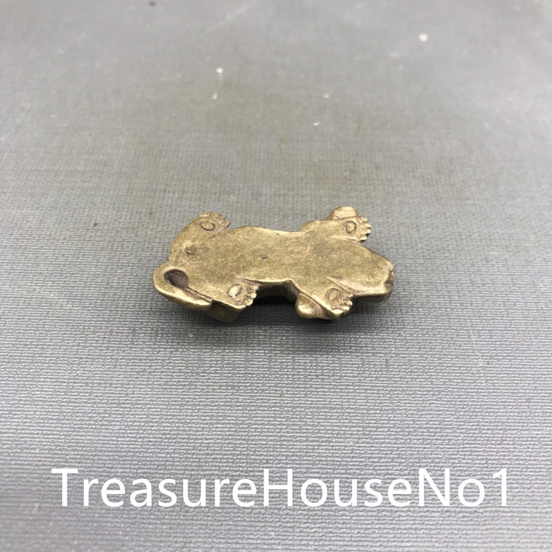 Chinese Antique Pure Copper Dog Statues Are Hand Carved and - Etsy