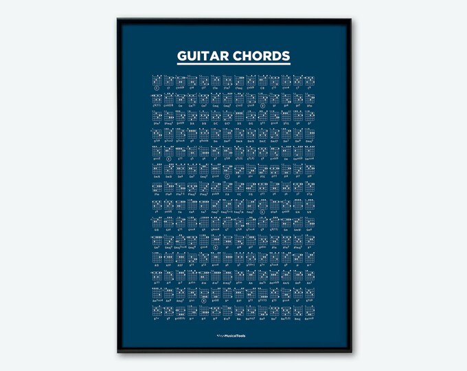 Guitar Chords Chart 8 X 10 Digital Download - Etsy Canada
