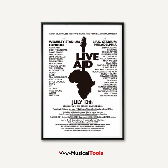 Queen Live Aid Poster