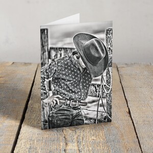 Western Cowboy Note Cards • Blank Greeting Cards • Cowboy Cards ...