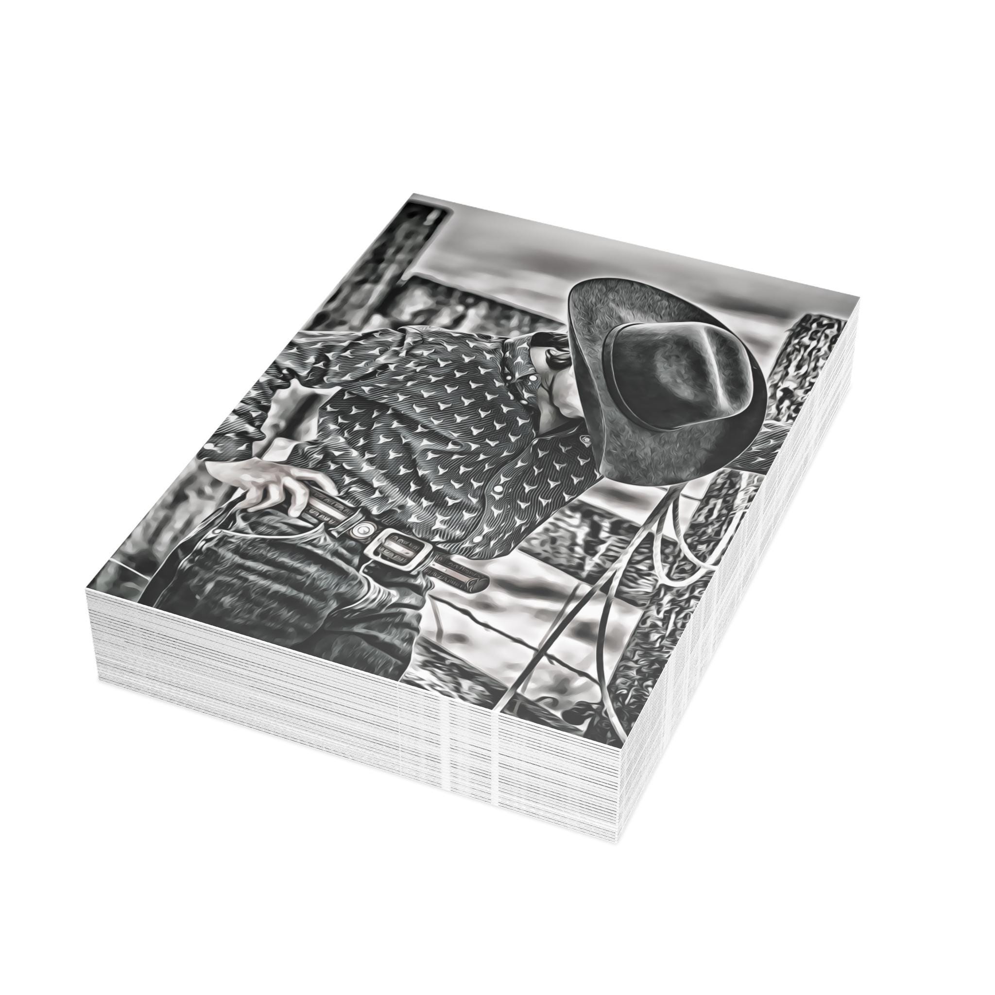 Western Cowboy Note Cards • Blank Greeting Cards • Cowboy Cards ...
