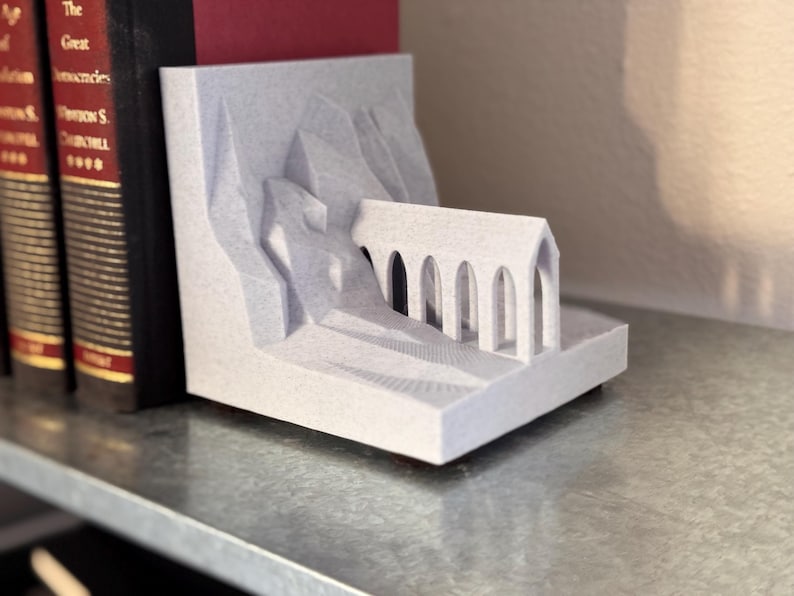 Mountain Walkway Bookends - Marble Style | Set of 2 - Etsy