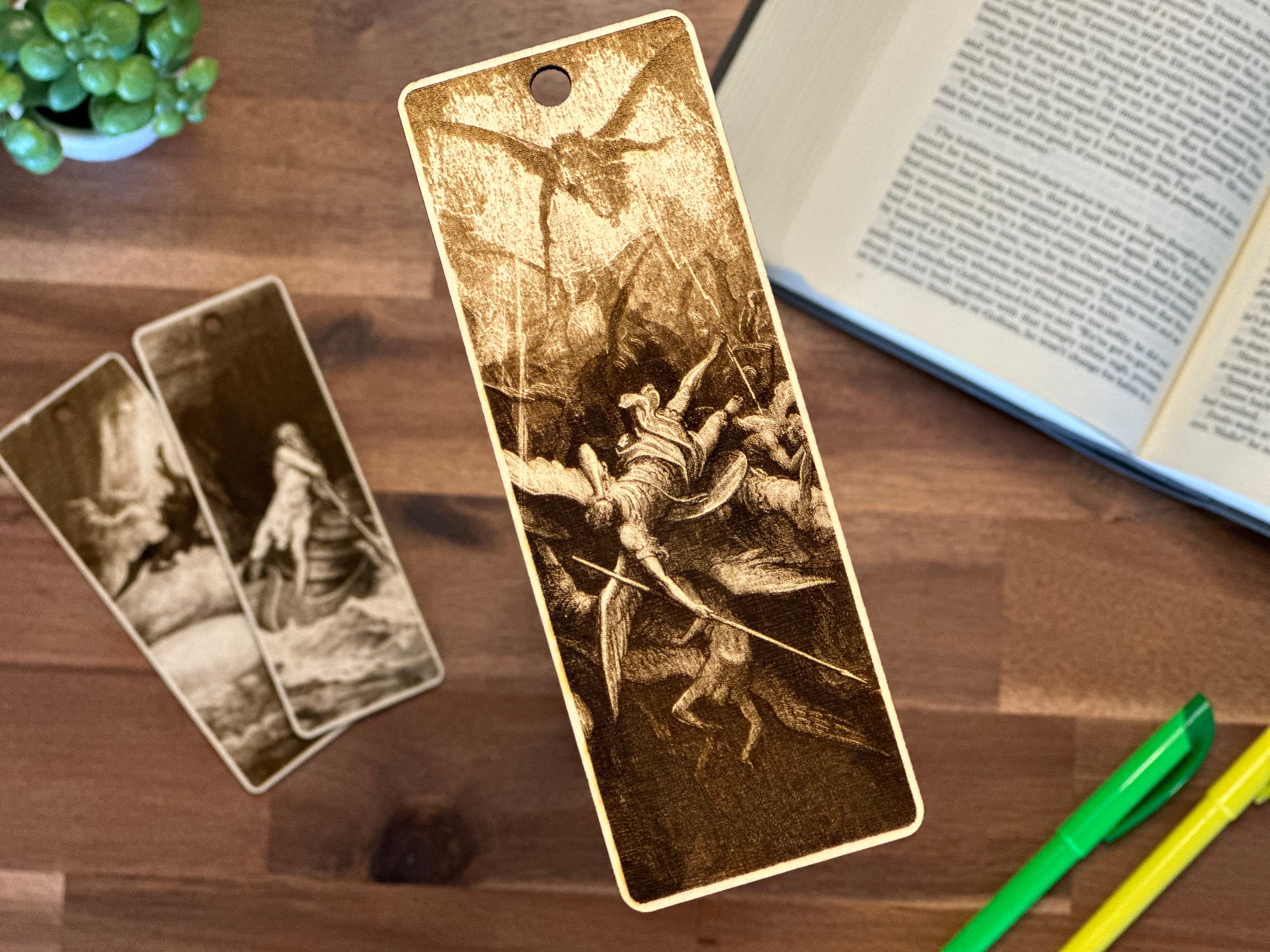 The Divine Comedy, Dante's Inferno, Paradise Lost 5 Laser Engraved ...