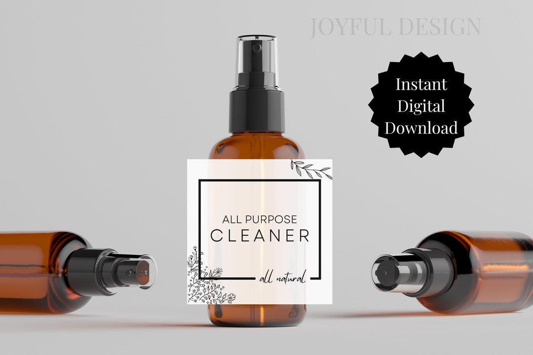All Purpose Cleaner Label - Digital Download - Etsy