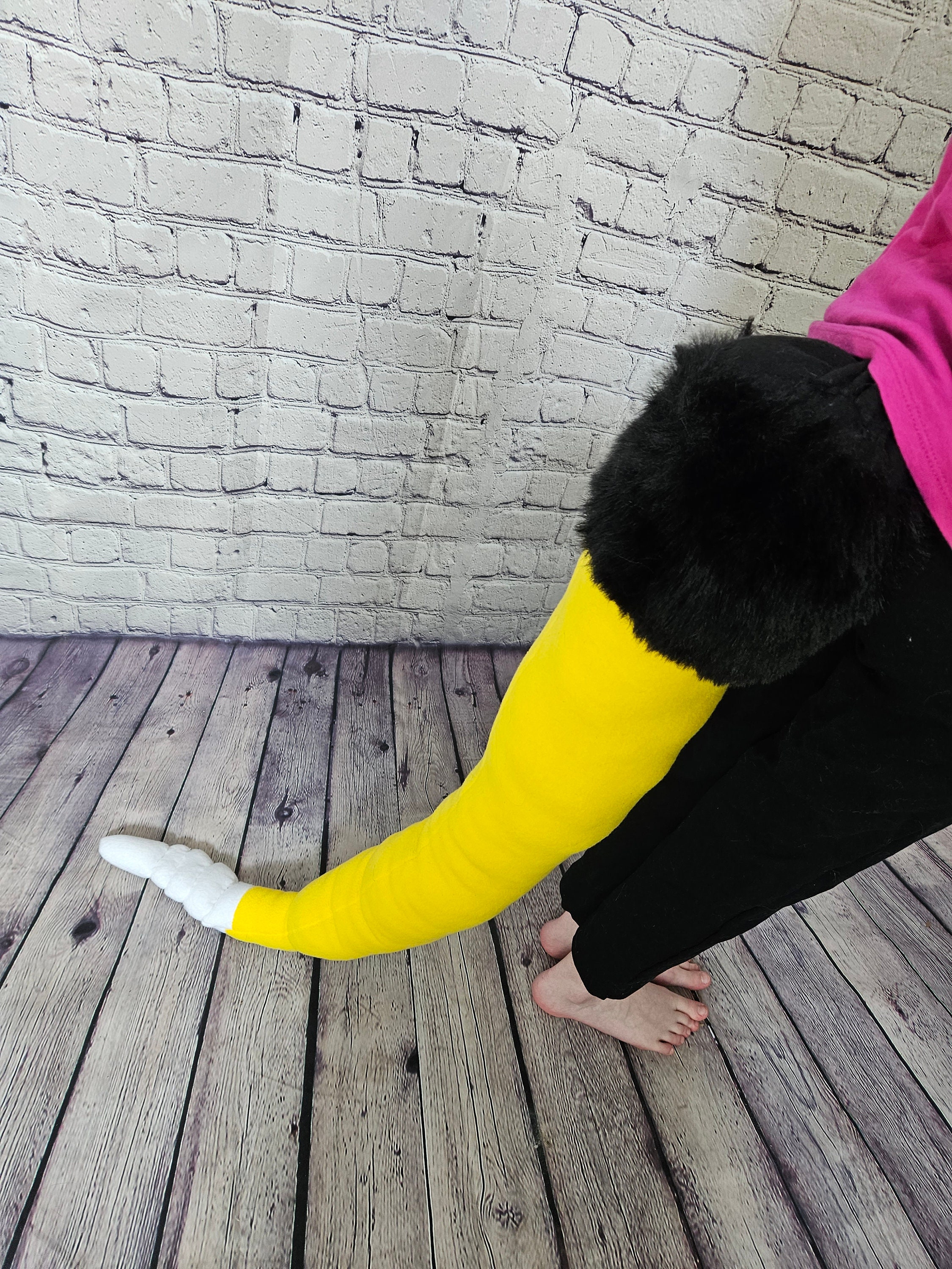 Bright Yellow Drekkubus Fursuit Tail - Etsy