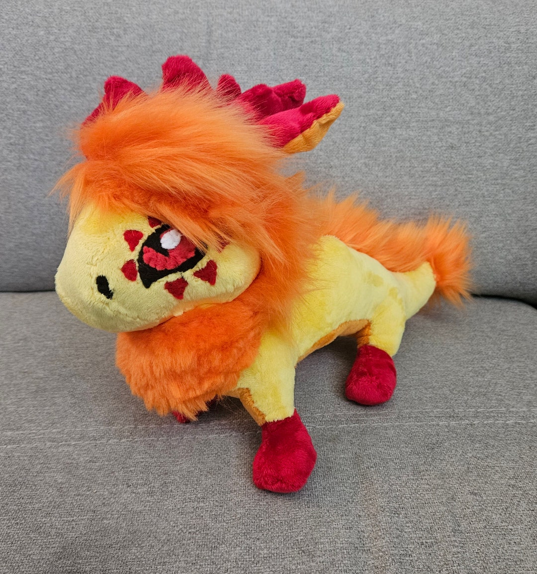 Bright Yellow Sun Dragon Plush - Etsy