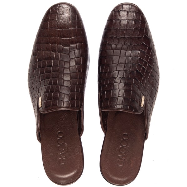 Leather Slippers - Etsy