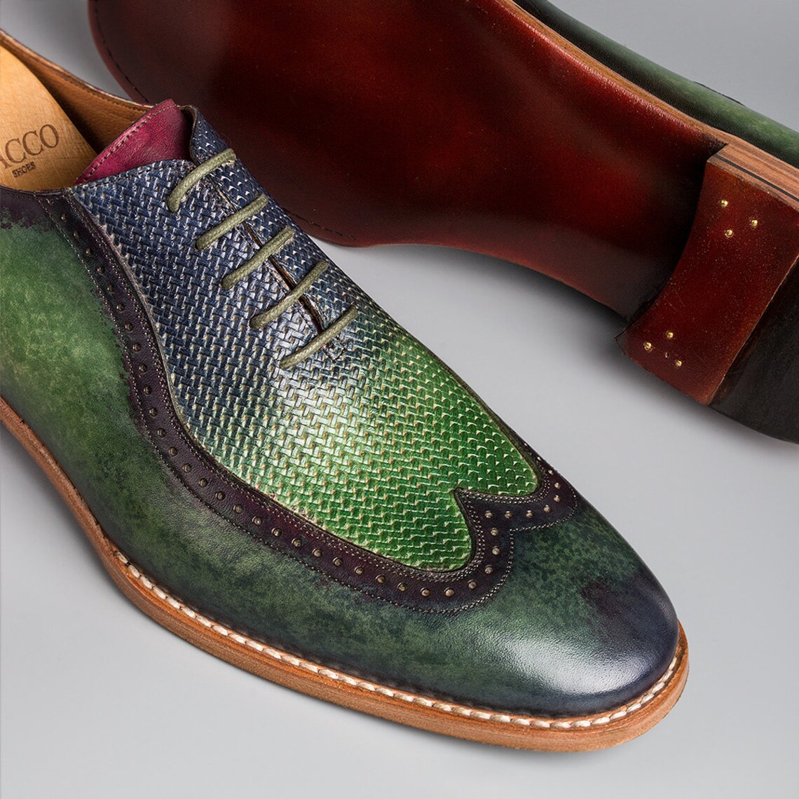 Gacco Hunter Breeze Patina Dress Shoes - Etsy