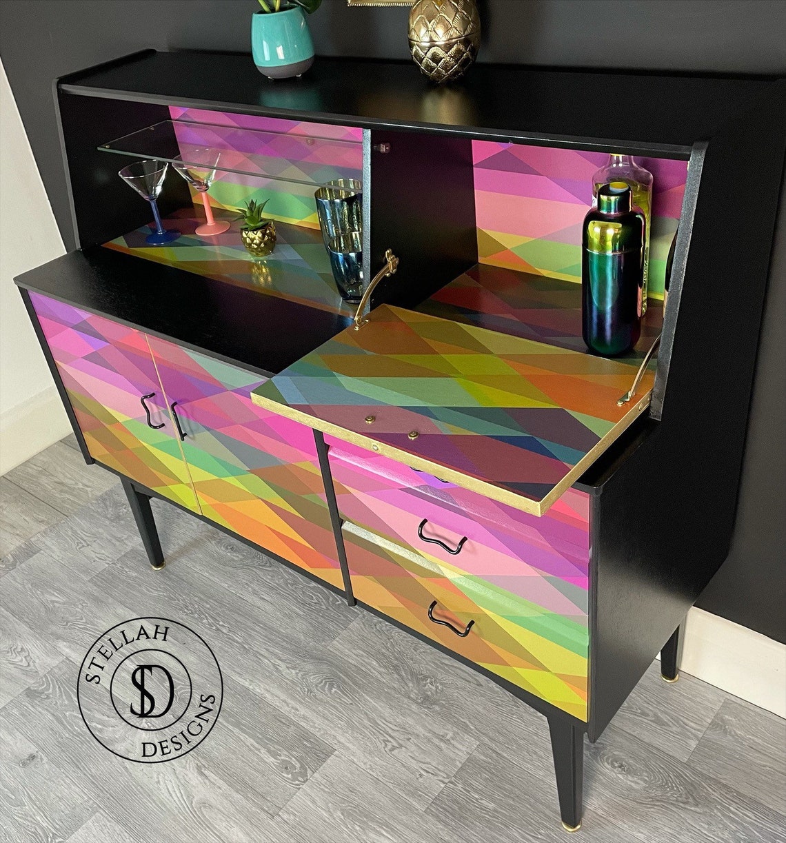 Vintage Nathan Cocktail Cabinet/sideboard - Etsy