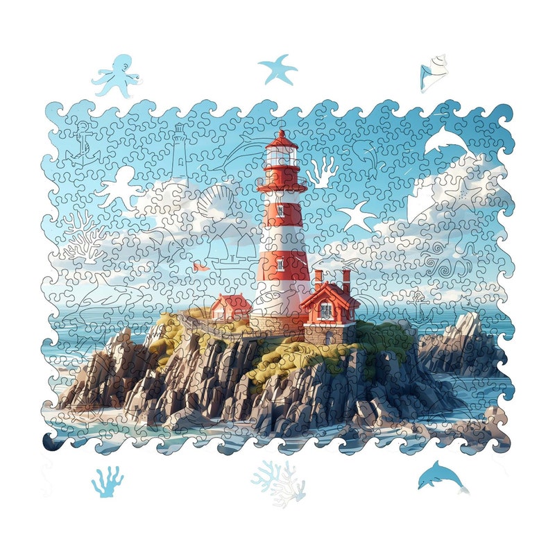 Lighthouse Puzzle - Etsy