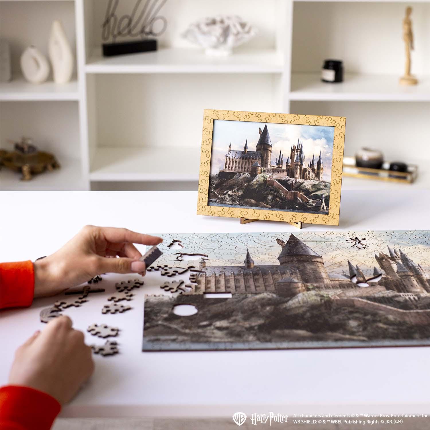 Wooden Jigsaw Puzzle Hogwarts Castle, Potterhead Gift, Pottery ...
