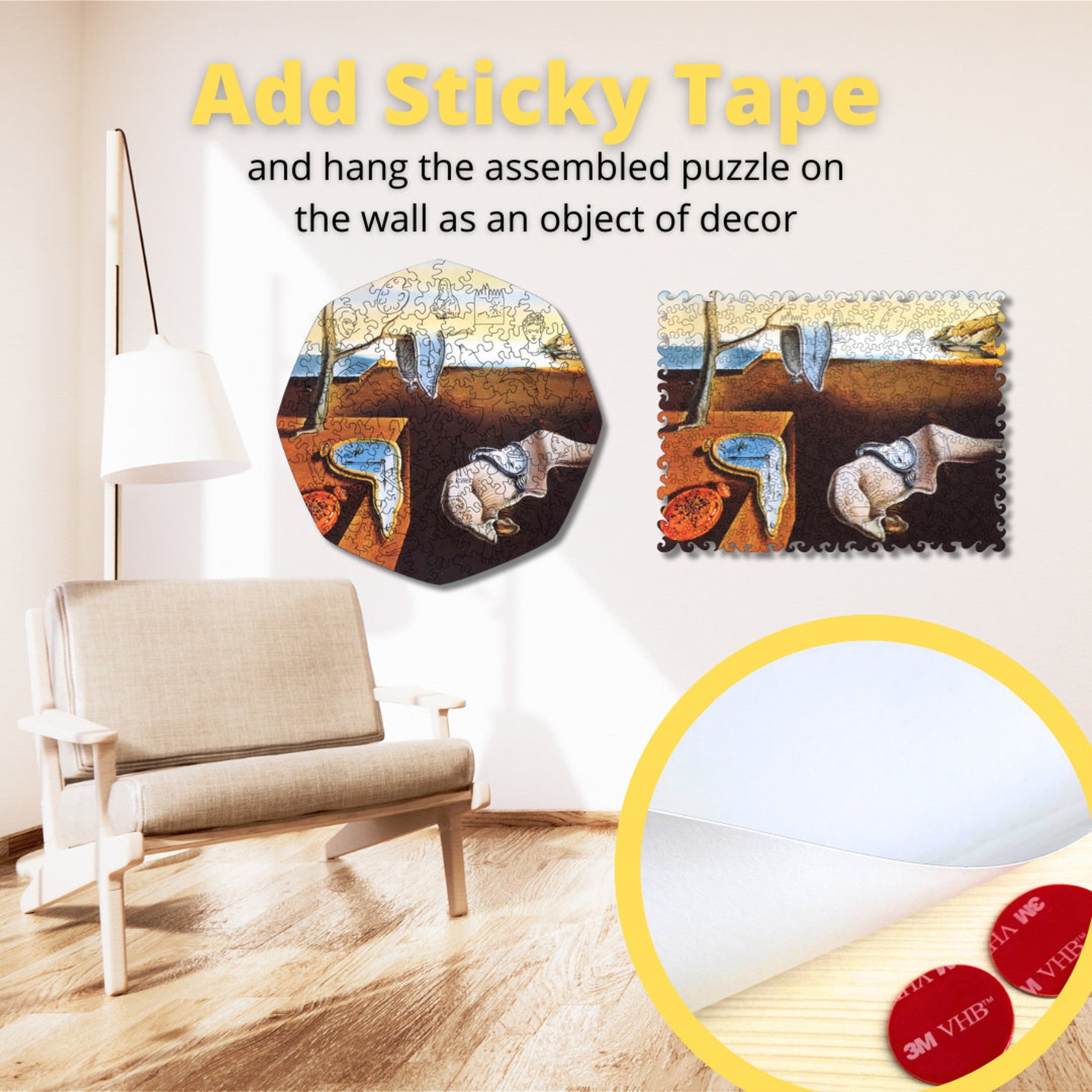 The Persistence of Memory by Salvador Dali Wooden Puzzle, Art Jigsaw ...