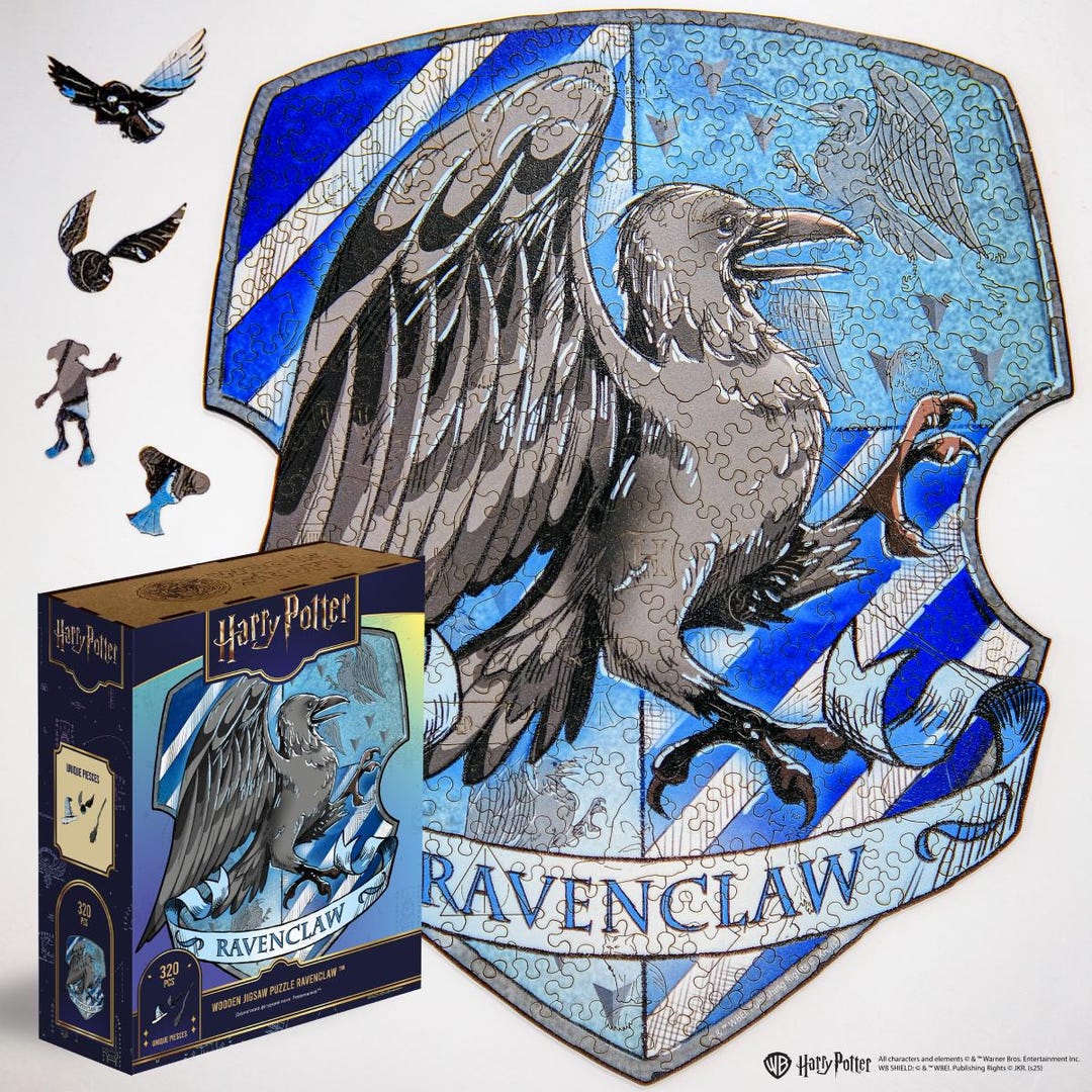 Ravenclaw Interactive Puzzle, Hogwarts Crest Art, Brain Teasers ...