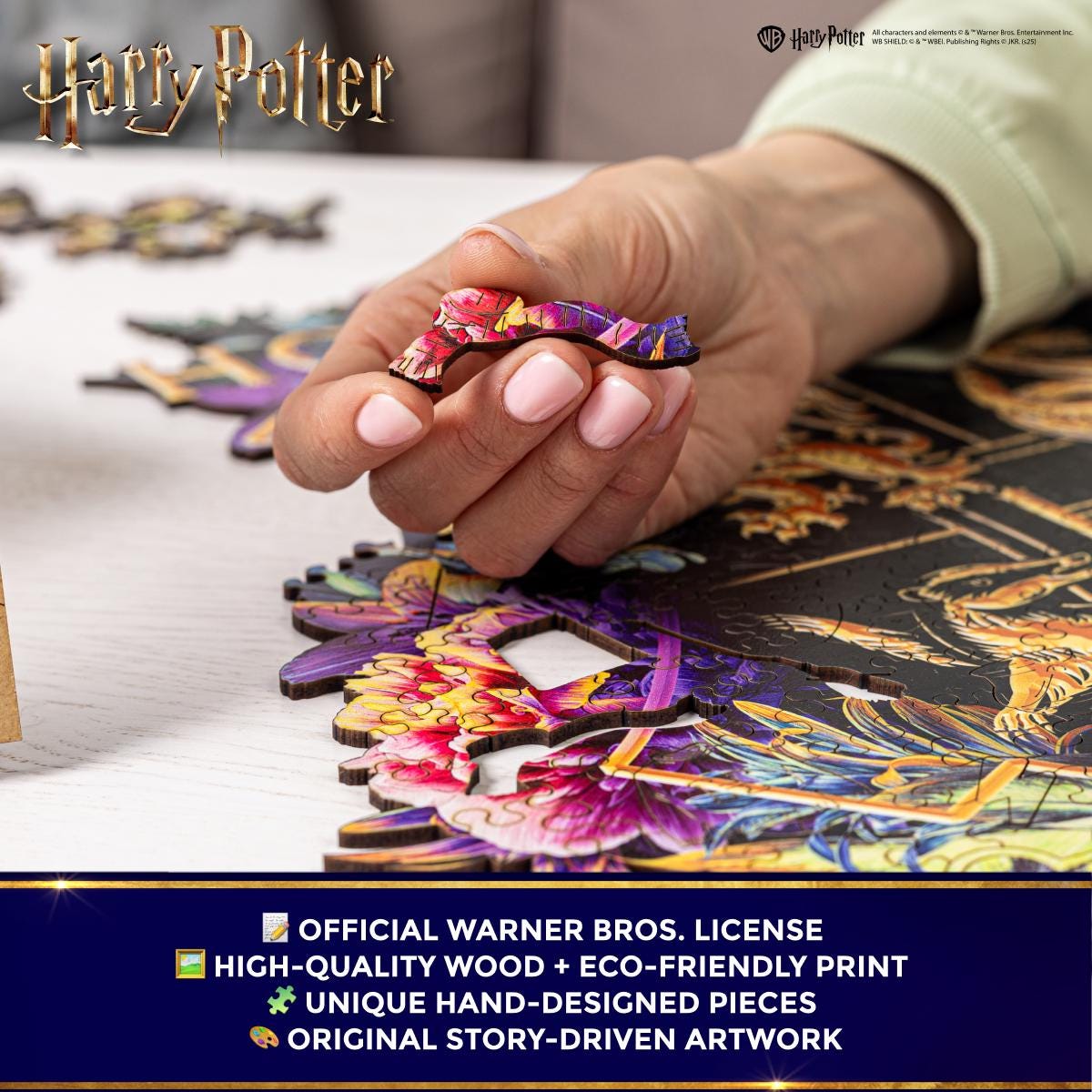 Wooden Jigsaw Puzzle for Adults and Kids Harry Potter Hogwarts ...