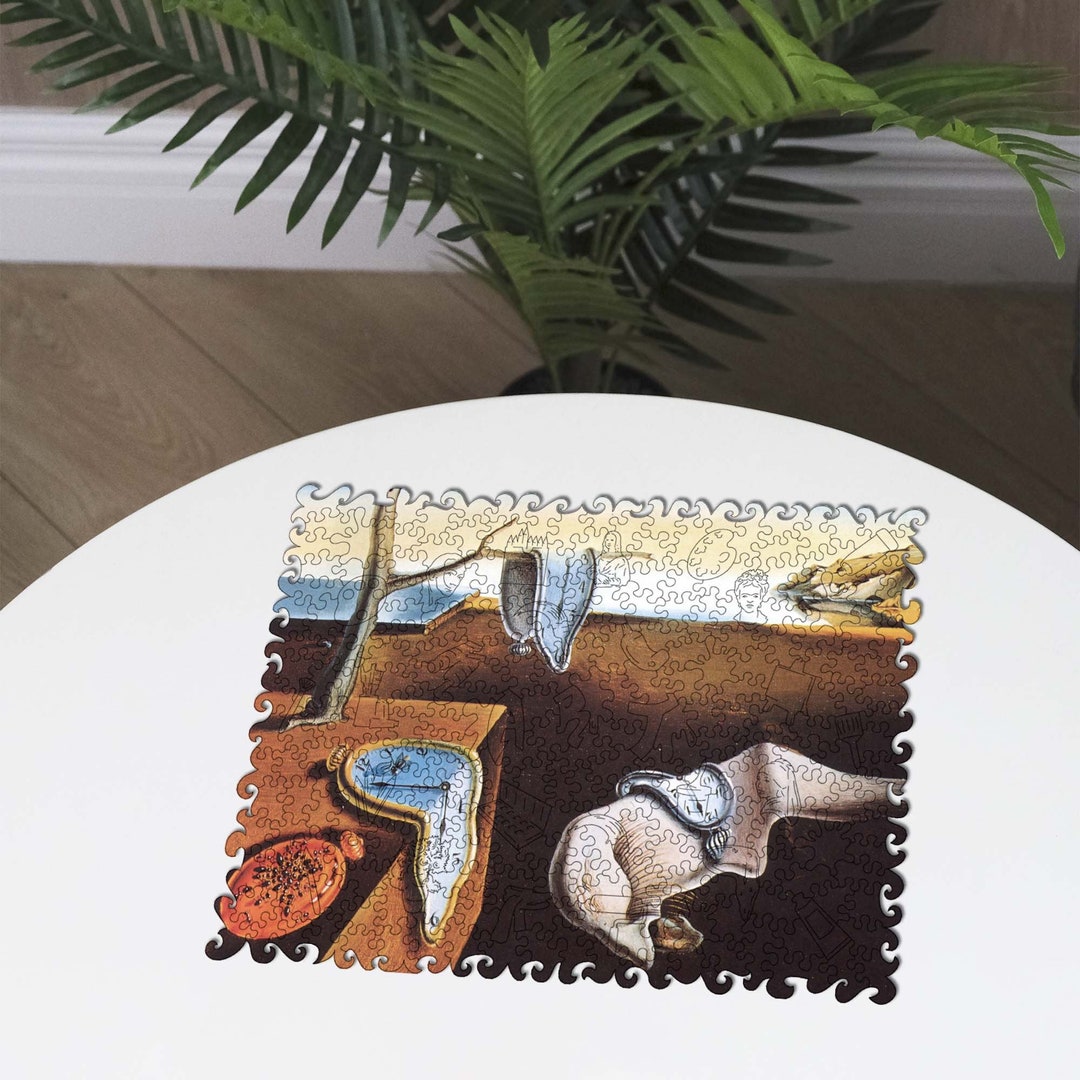 The Persistence of Memory by Salvador Dali Wooden Puzzle, Art Jigsaw ...