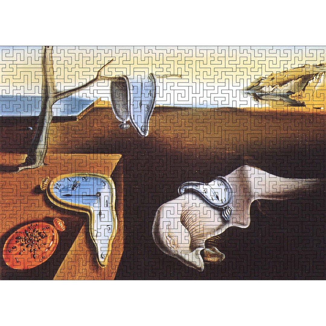 The Persistence of Memory by Salvador Dali Maze Wooden Puzzle, Art ...