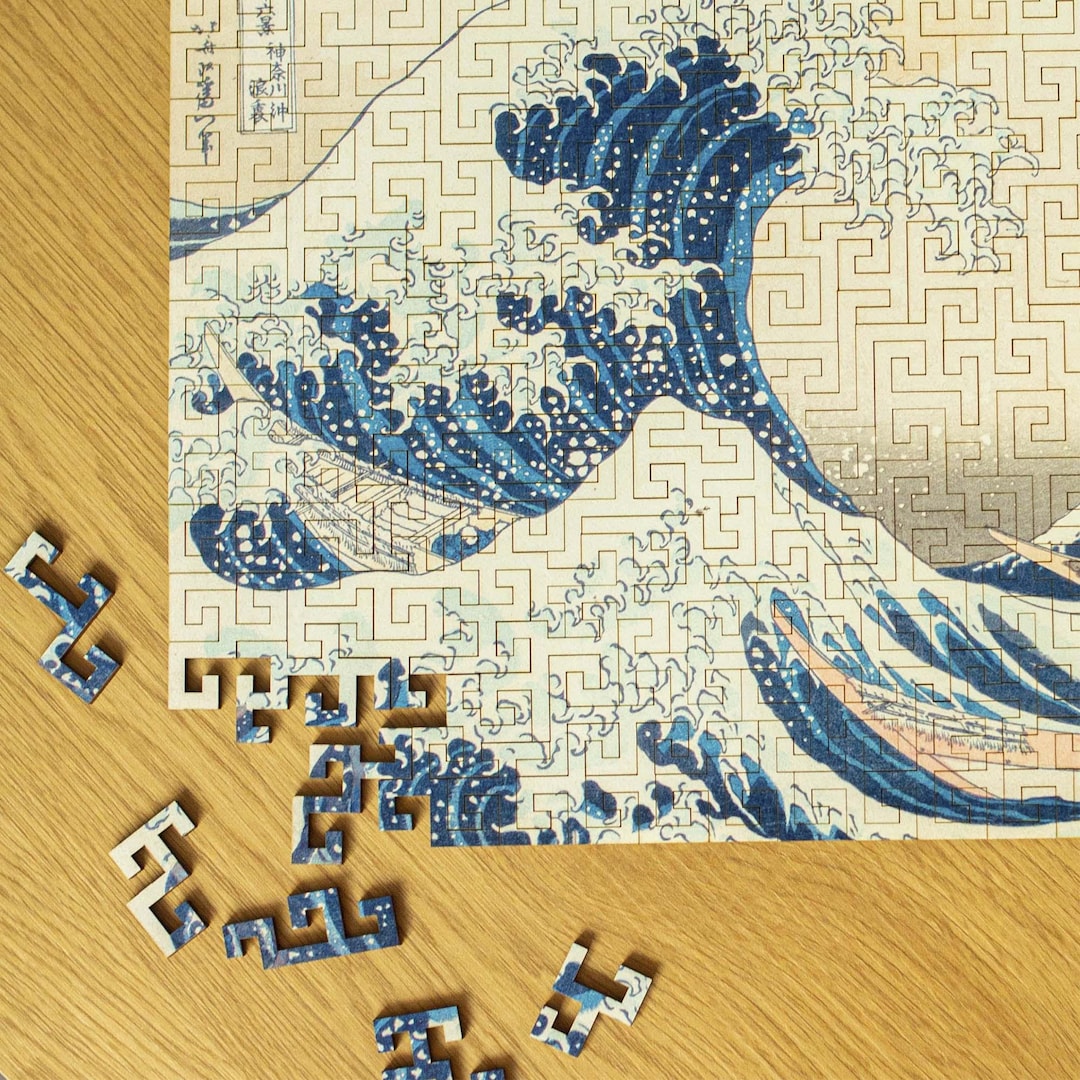 The Great Wave off Kanagawa Maze Puzzle, Japanese Themed Puzzles ...