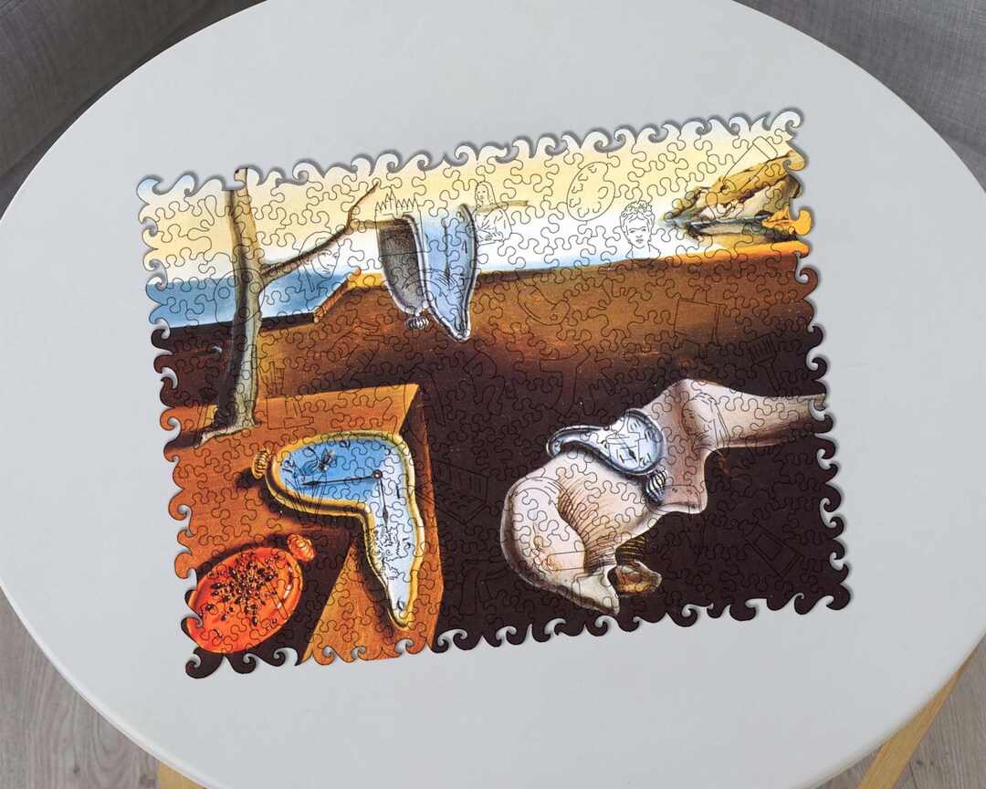 The Persistence of Memory by Salvador Dali Puzzle With Unique Shapes ...