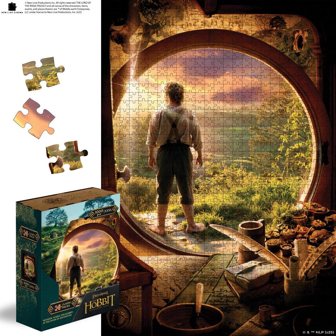 1000 Piece Hobbit Theme Puzzle, Wooden Middle Earth Fantasy Jigsaw ...