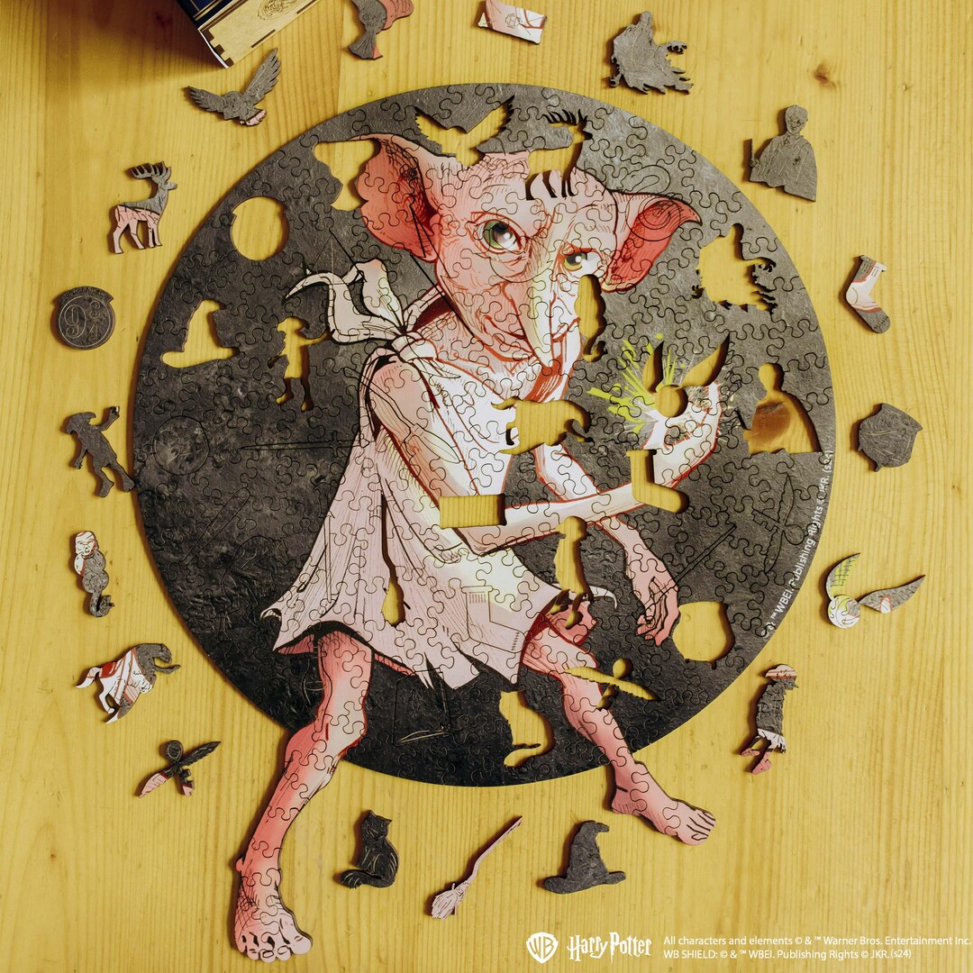 Wooden Jigsaw Puzzle Harry Potter Dobby, Potterhead Gift - Etsy
