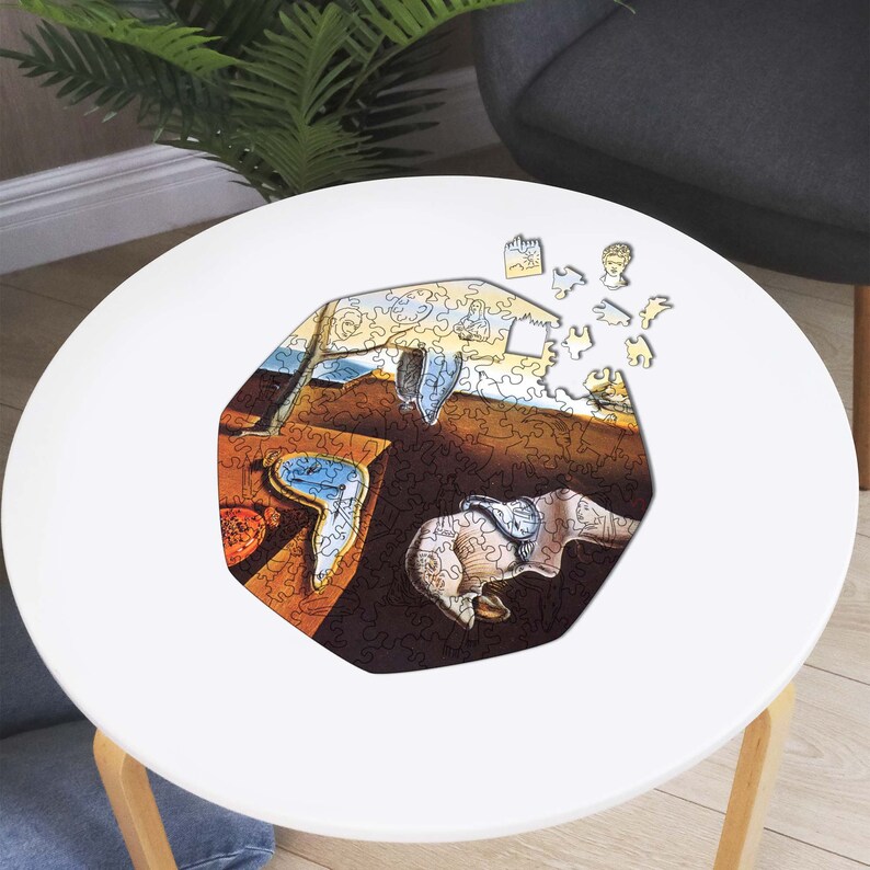 The Persistence of Memory by Salvador Dali Wooden Puzzle, Art Jigsaw ...