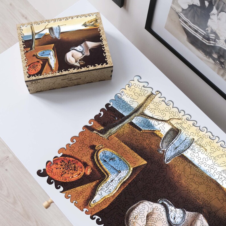 The Persistence of Memory by Salvador Dali Wooden Puzzle, Art Jigsaw ...