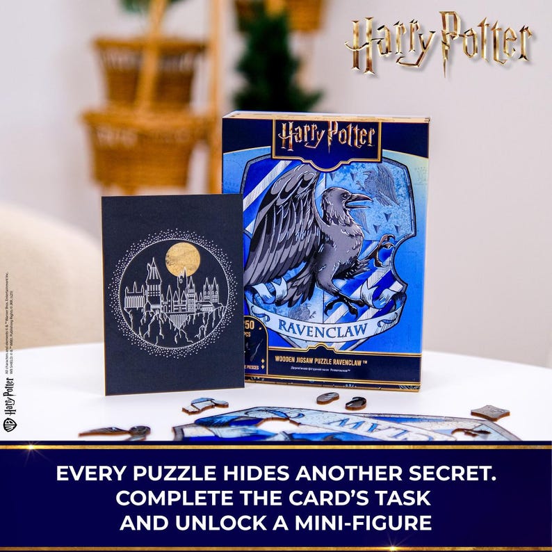 Ravenclaw Interactive Puzzle, Hogwarts Crest Art, Brain Teasers ...