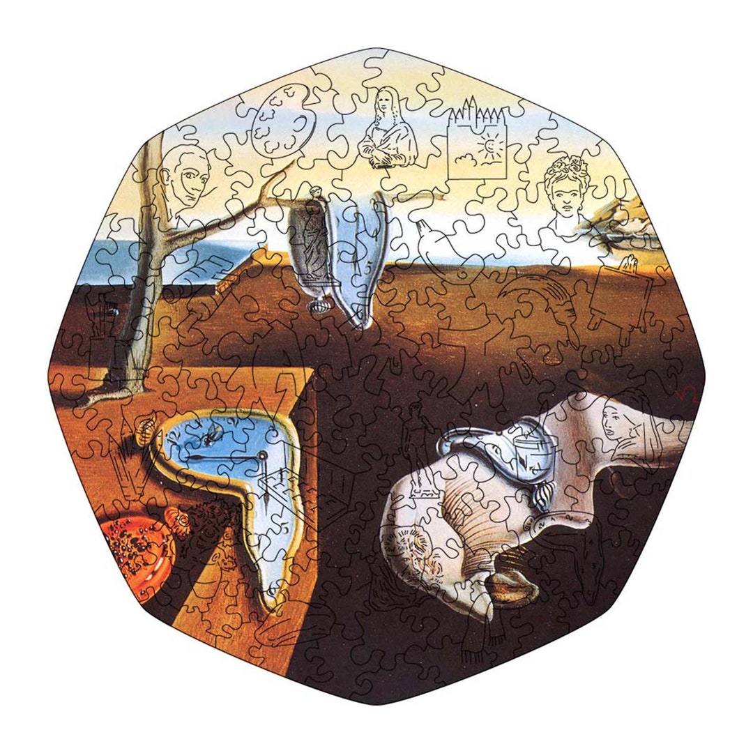 The Persistence of Memory by Salvador Dali Wooden Puzzle, Art Jigsaw ...