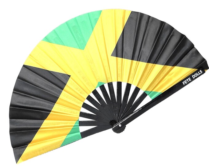 Caribbean Jamaica Flag Folding Fan - Etsy