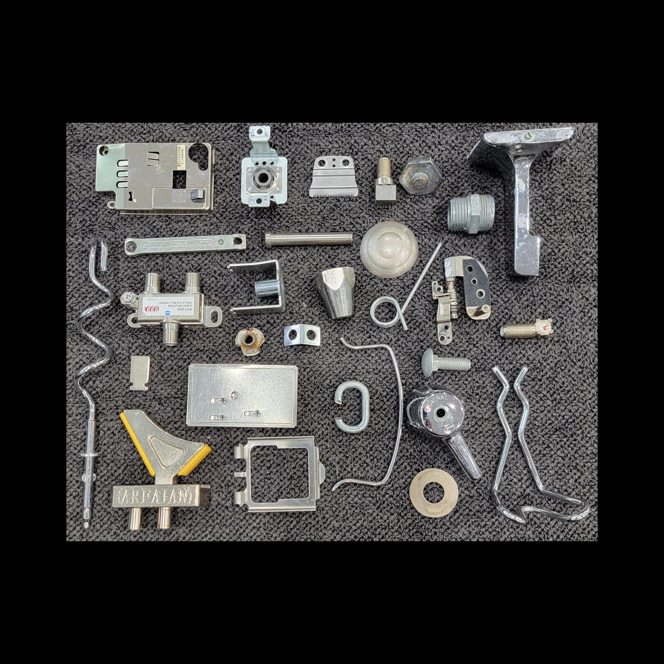 Mixed Lot of 25 Random Metal Parts, Craft Supplies, Robot Parts ...