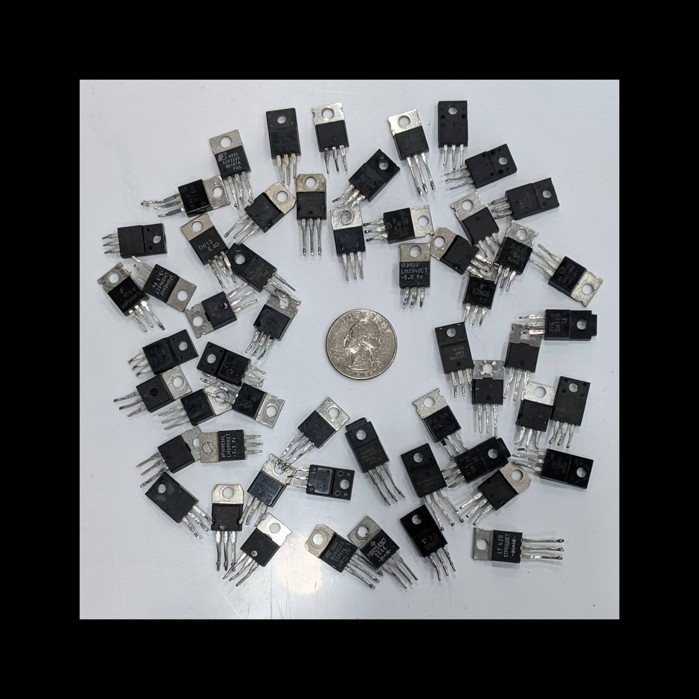 50+transistors, Diodes, Computer Parts, Components, Pieces for Craft ...