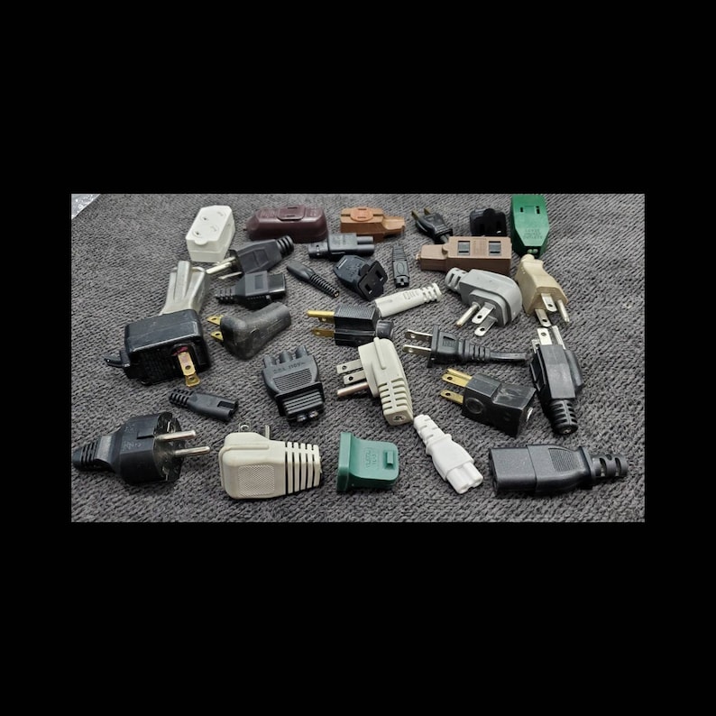 Mixed Lot of Scrap 30+ Cords Ends. Craft Supplies, Robot Parts ...
