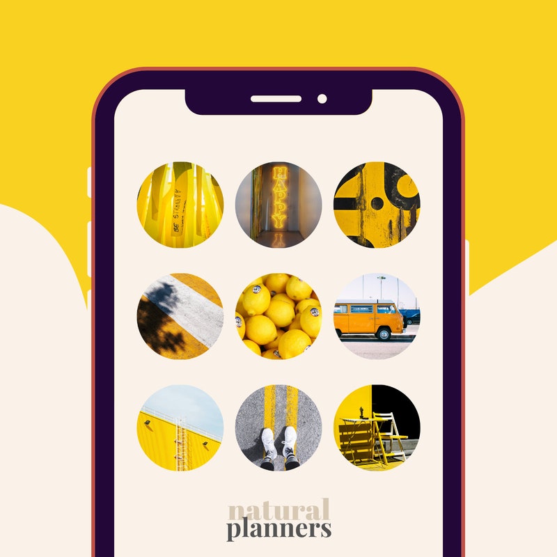 Yellow Instagram - Etsy