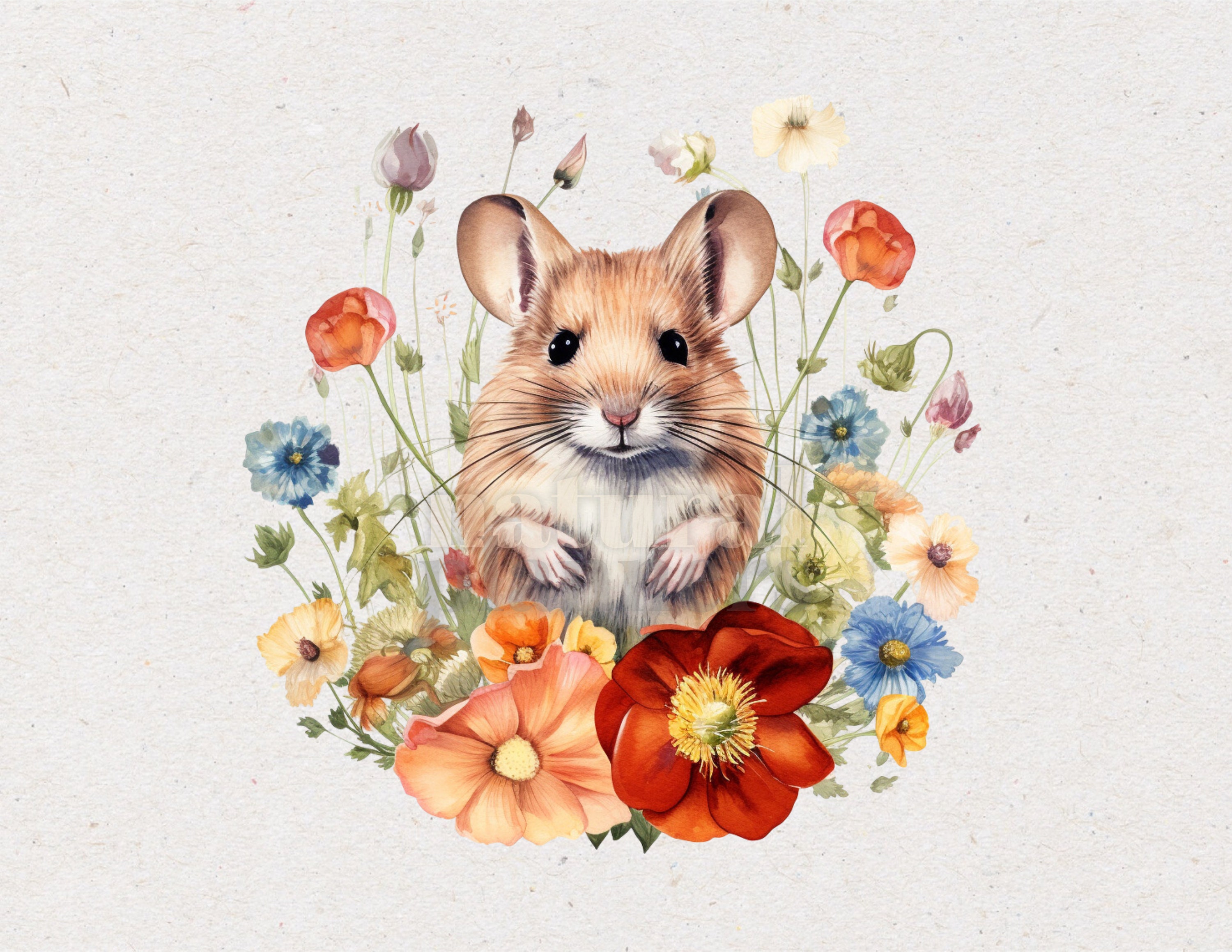 Field Mouse Clipart 12 Pngs Digital Download Mixed Media - Etsy