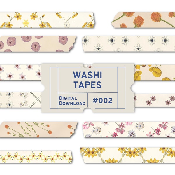 Flower Washi Tape - Etsy