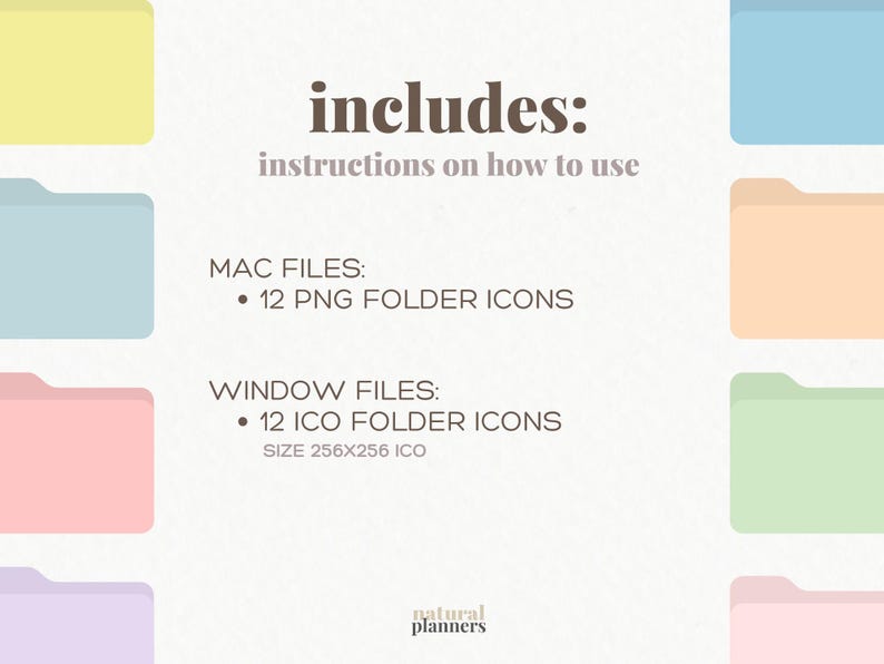 Pastel Folder Icons, Mac Folder Icons, Windows Folder Icons, Pastel ...