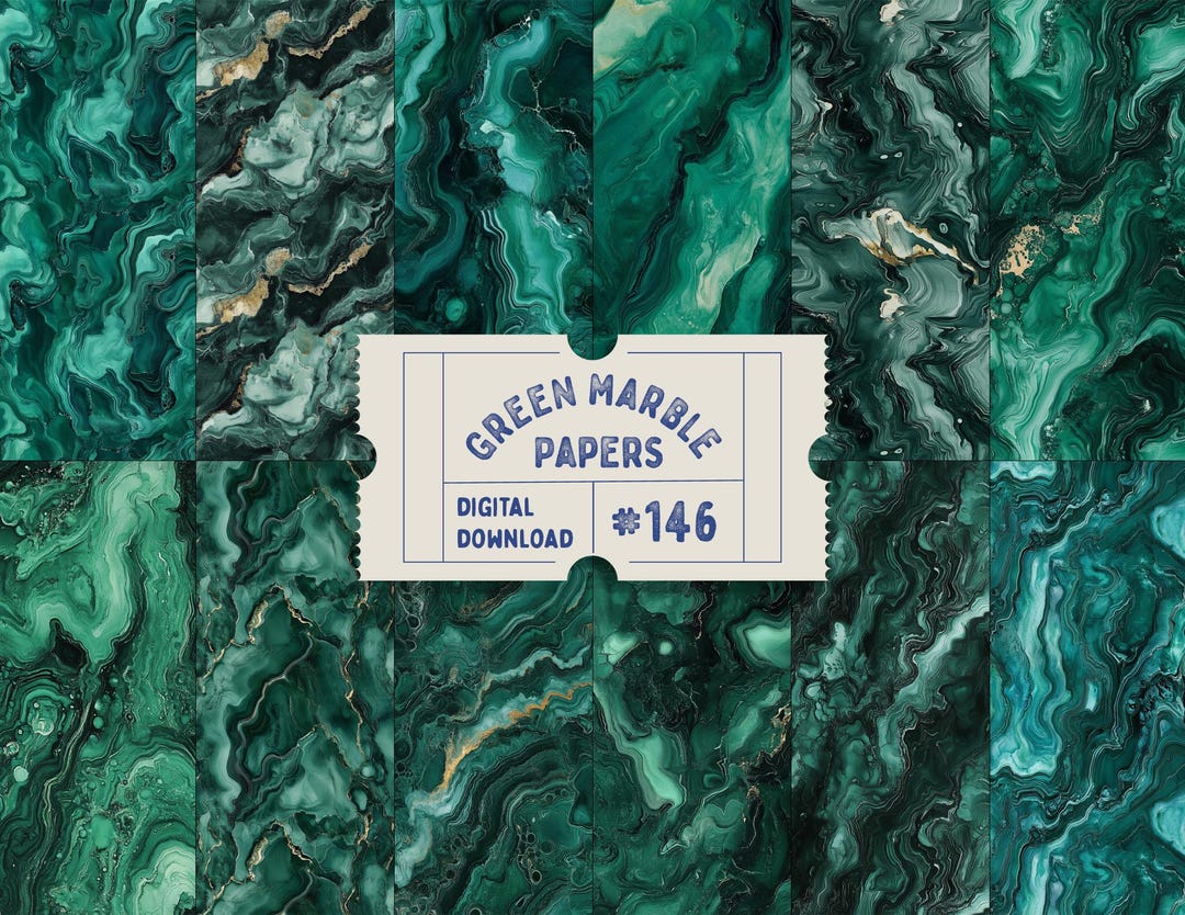 Green Marble Papers, Ink Drop Effect Seamless,background Marble Digital ...