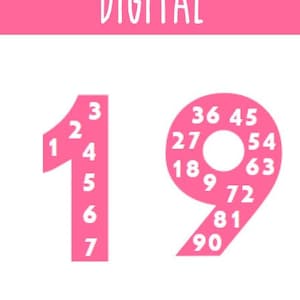 Multiplication Chart Pink Classroom Decor Upper Elementary Math ...