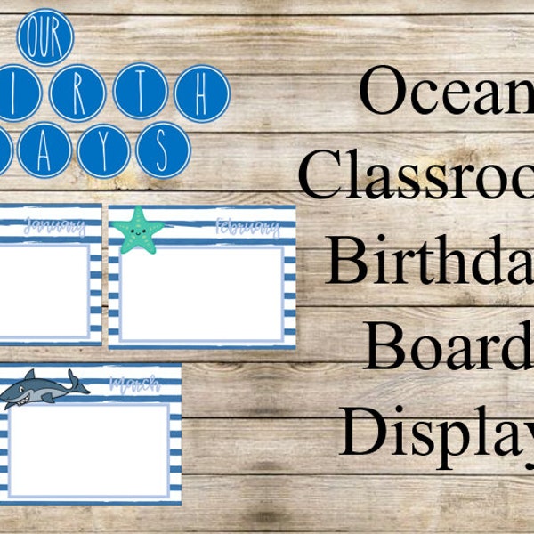 Ocean Theme Birthday Board - Etsy