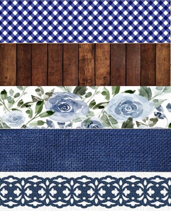 Navy Classroom Borders Blue Bulletin Board Border Prints Blue Class ...