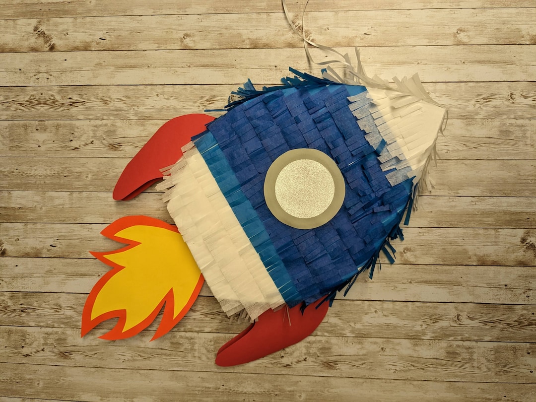 Rocket Ship Pinata Space Ship Piñata Space Party Pinata With Opening ...