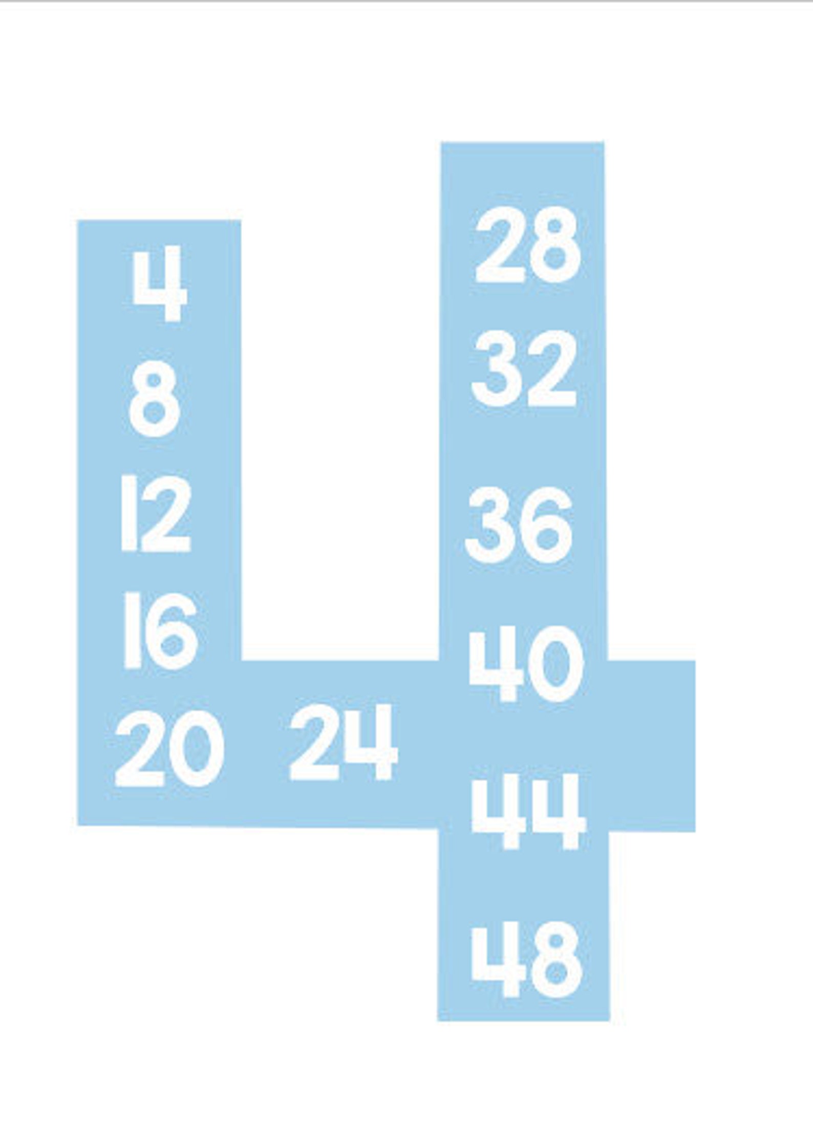 Multiples Poster Blue Classroom Decor Upper Elementary Math Classroom ...
