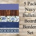 Navy Classroom Borders Blue Bulletin Board Border Prints Blue Class ...