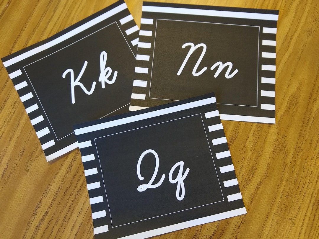 Classroom Alphabet Poster in Cursive or Print Farmhouse Classroom ...