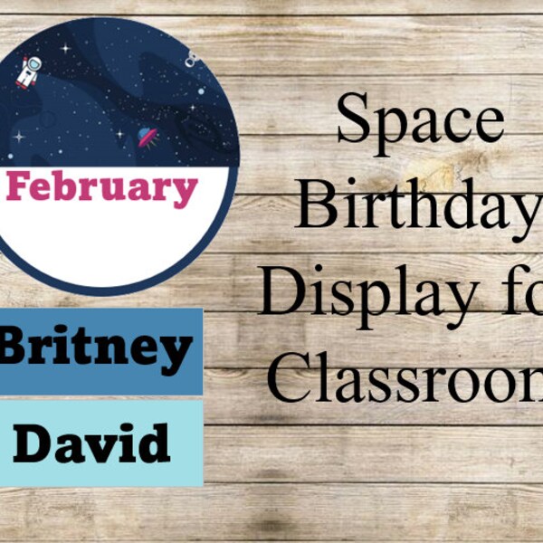 Space Theme Birthday Board - Etsy